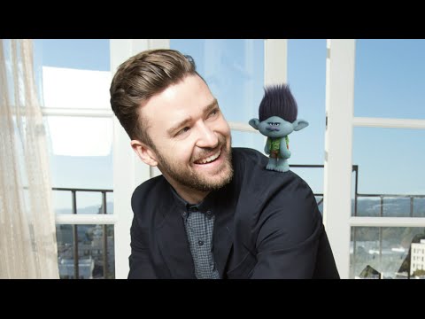 Dreamworks' Trolls: Cast with their Animated Trolls - Justin Timberlake, Anna Kendrick | ScreenSlam