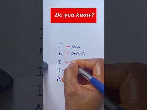 Full form of India.