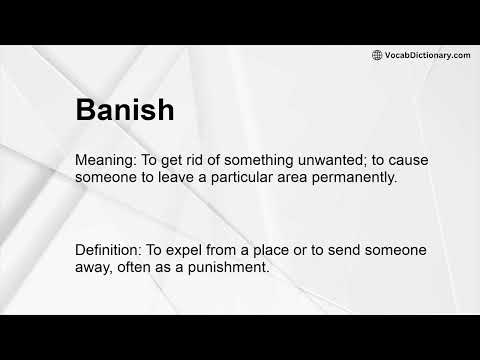 Banish Meaning