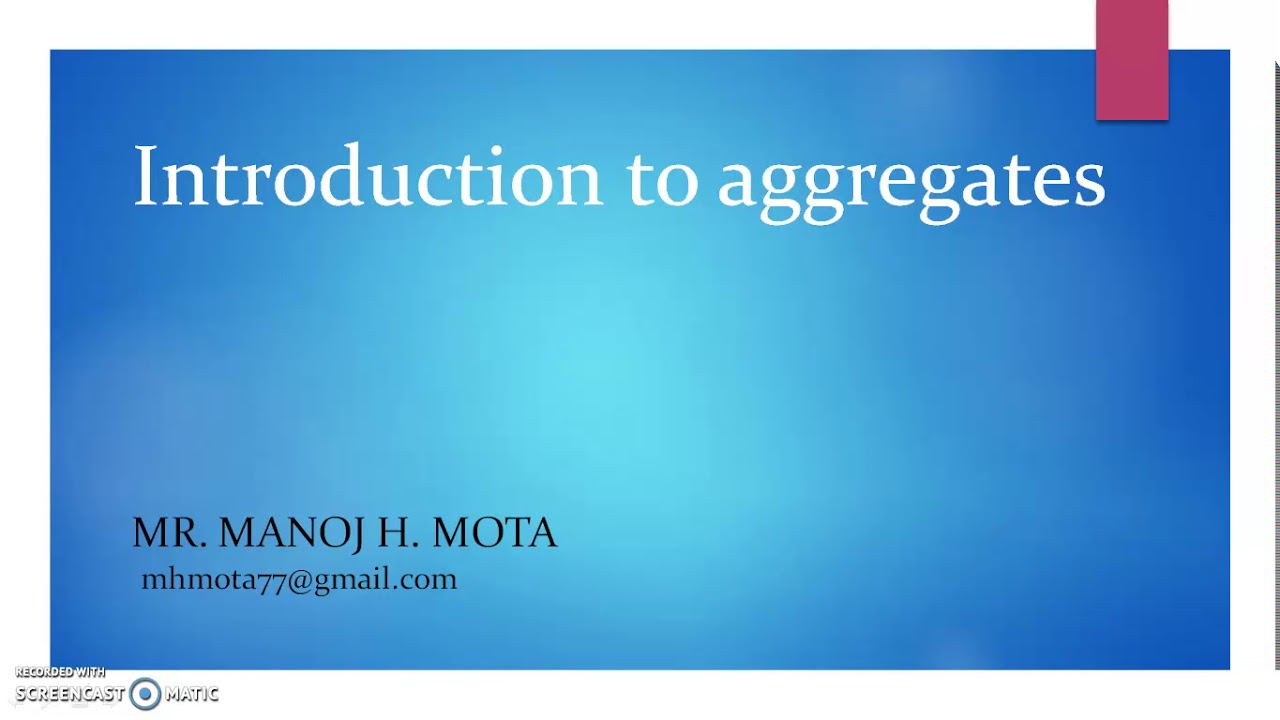 Introduction to aggregate