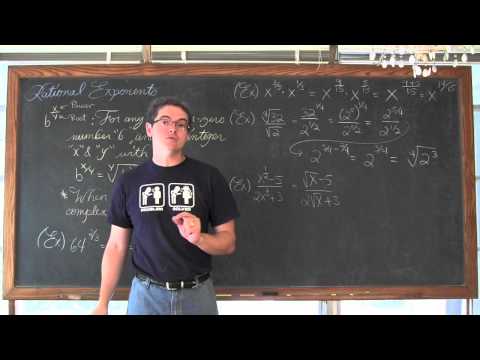 Rational Exponents & Simplifying Radicals