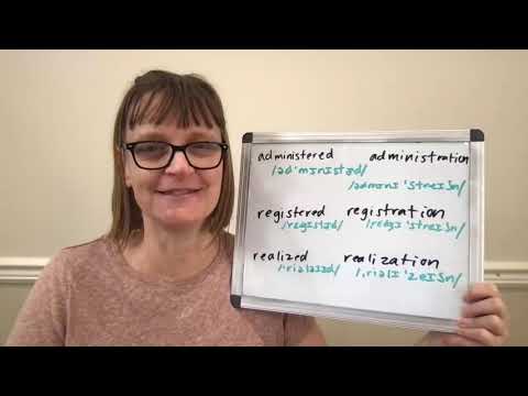 How to Pronounce Administered, Administration, Registered, Registration, Realized and Realization