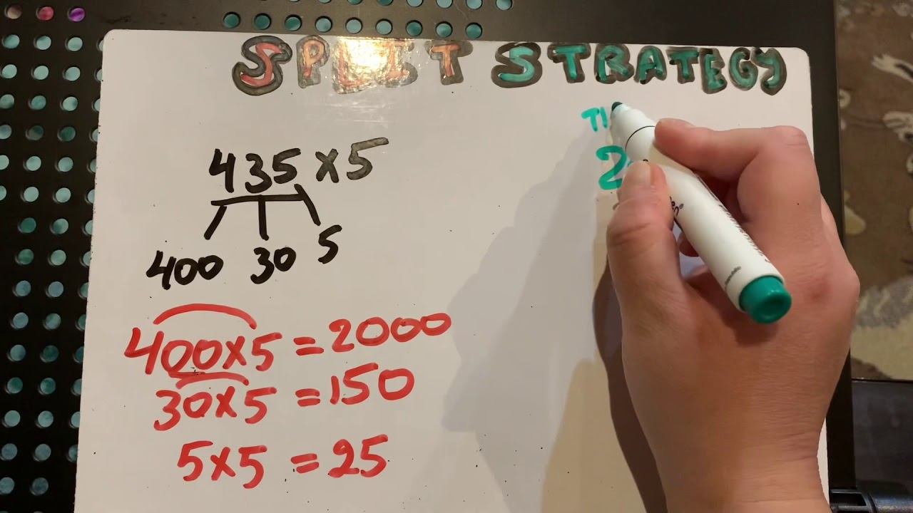 Split and Grid Strategies for Multiplication - Grade 3