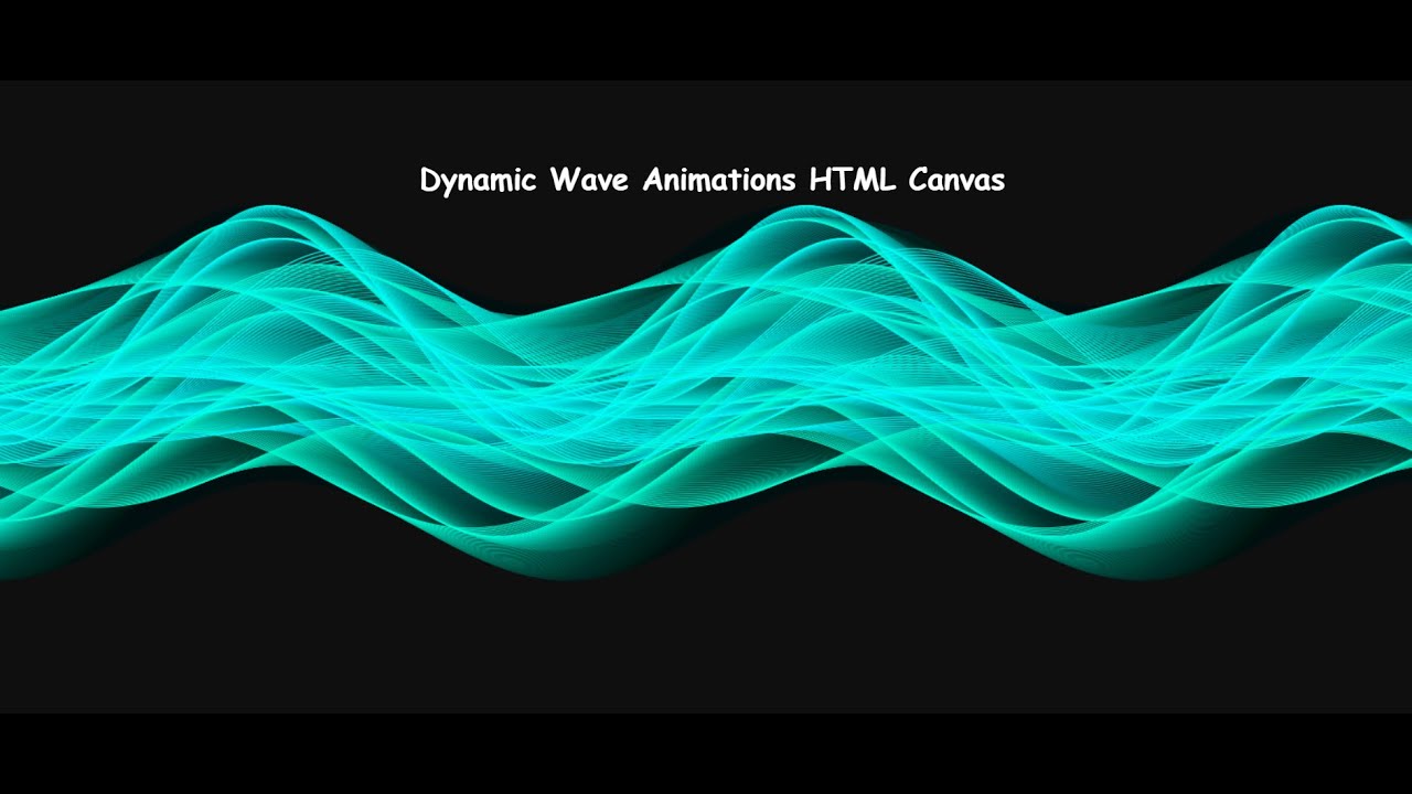 Dynamic Wave Animations HTML Canvas