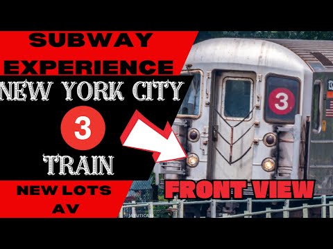 New York City Subway 3 Train (to New Lots) Front View