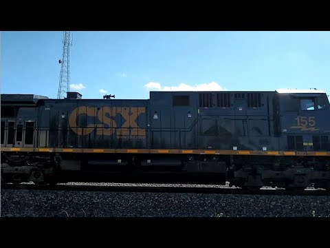 The New Website Logo! CSX YN3 II Unit Leads Train Q453-01 By Boynton Canal & More 10-2-21