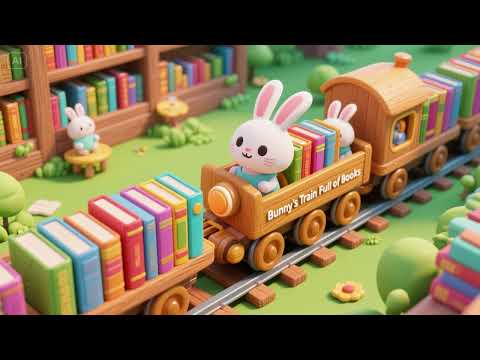 Bunny’s Train Full of Books | Nursery Rhymes & Kids Songs
