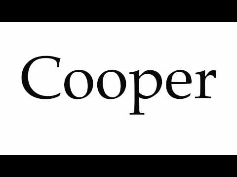 How to Pronounce Cooper