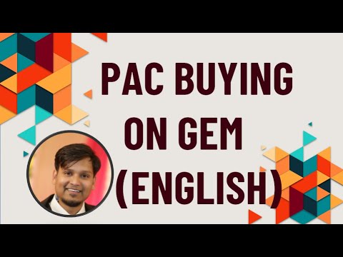 PAC Buying on GeM 3.0 In (English)