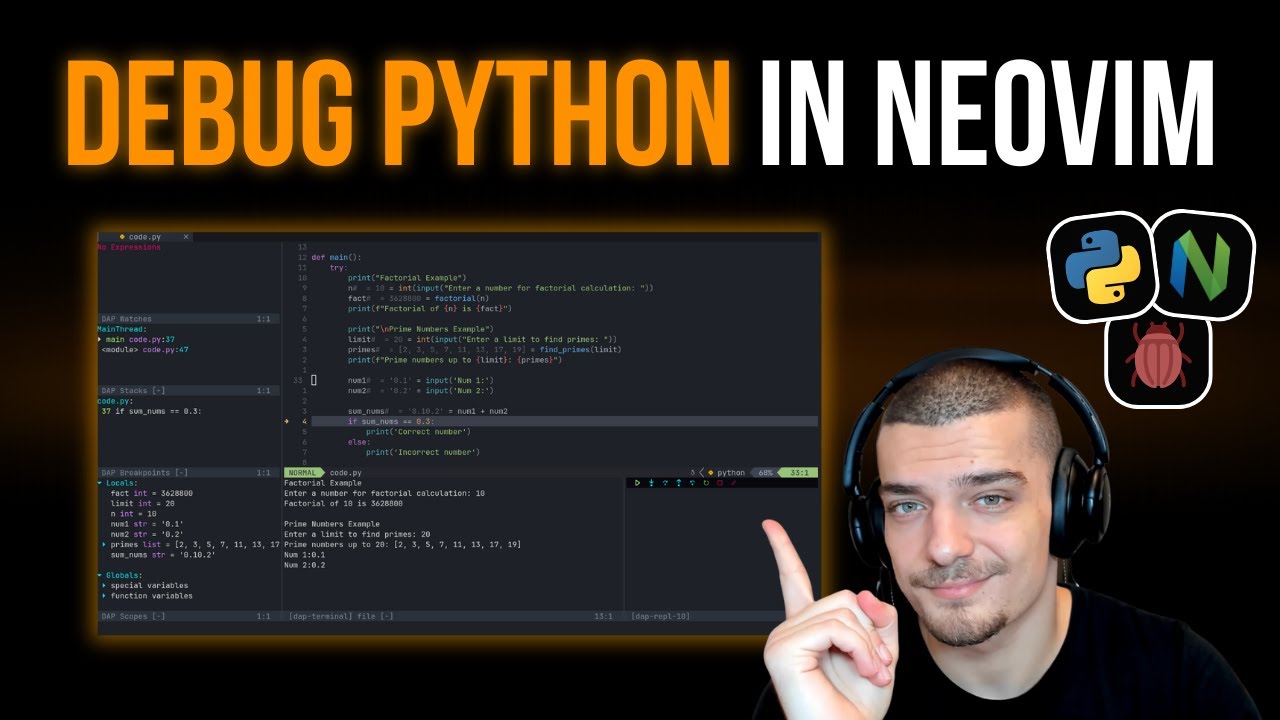 Debugging Python in NeoVim: Say Goodbye To IDEs!