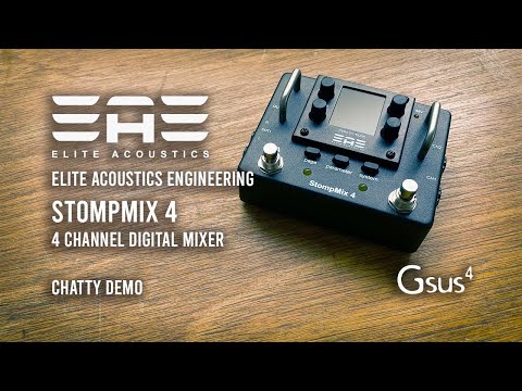 Elite Acoustics EAE StompMix 4 - Digital Pedalboard Mixer - | Reverb
