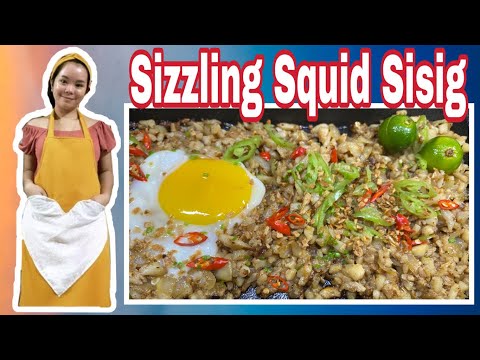 Sizzling Squid Sisig Recipe || Kapampangan Food Recipe || Pachena-chenang Luto ni Tere