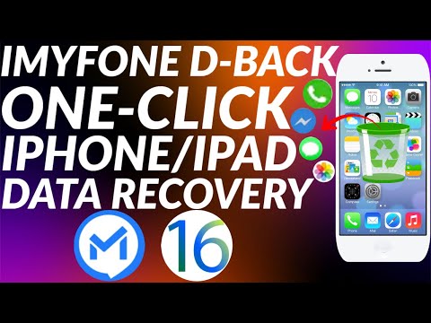 How to Recover iPhone/iPad data using iMyFone D-Back for iOS | Supports iOS 16/15 | 2023