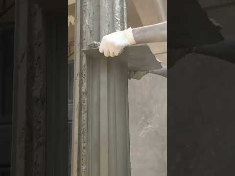 कॉलम की डिजाइन पलस्तर से #design #column #plaster #shorts #shortsfeed