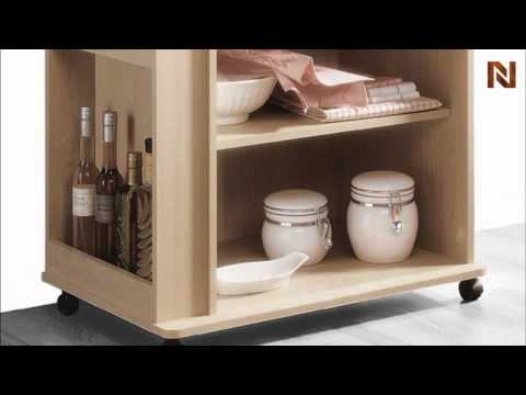 Nexera Storage Microwave Cart 597