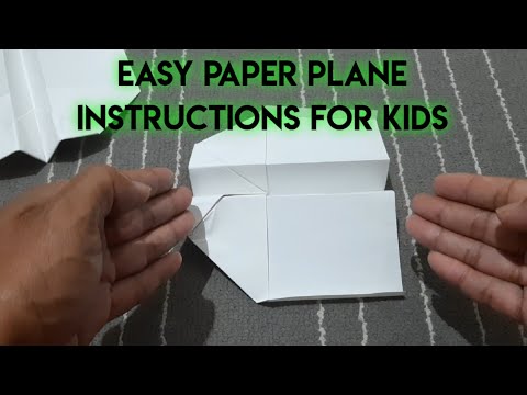 Easy Paper Plane Instructions For Kids