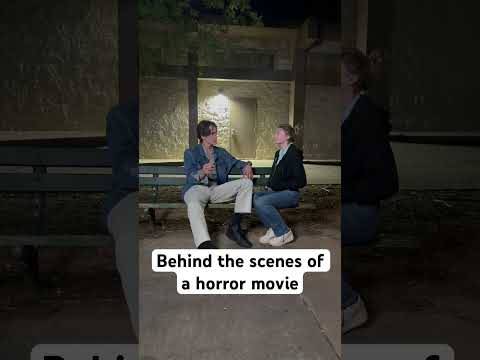 Behind the scenes of a horror movie #filmmakersfamily #horrorfilm # ...