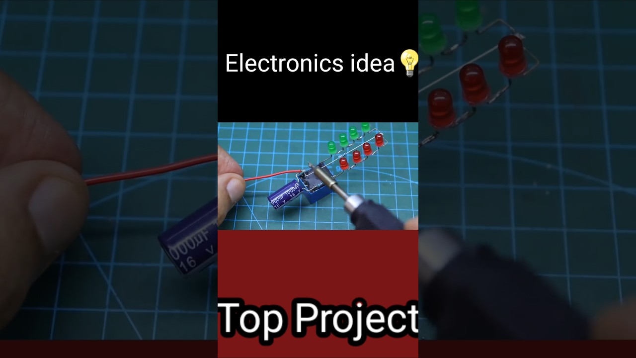 Simple Electtonics Project ~Super Led Chaser with  Relay#electronics #scienceproject