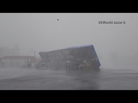 Hurricane Idalia hits Florida with 125 mph winds, flooding streets, snapping trees and cutting power