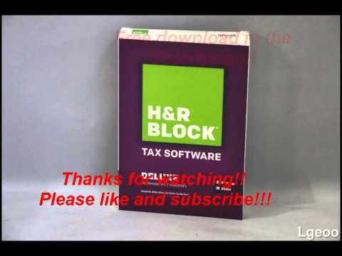 H&R Block Tax Software Deluxe free download | CRACK and SERIAL