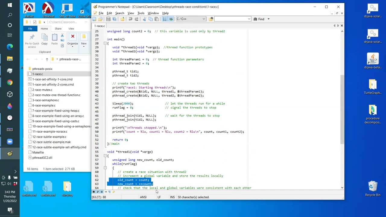 2022 01 20 CS 51590 Parallel Programming