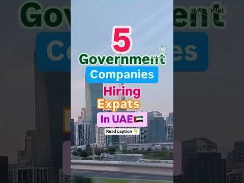 5 Government companies hiring expats in uae | how to search for a job in uae @UAE_coach