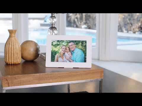 PhotoSpring Wifi Digital Photo Frame with Battery and Touchscreen