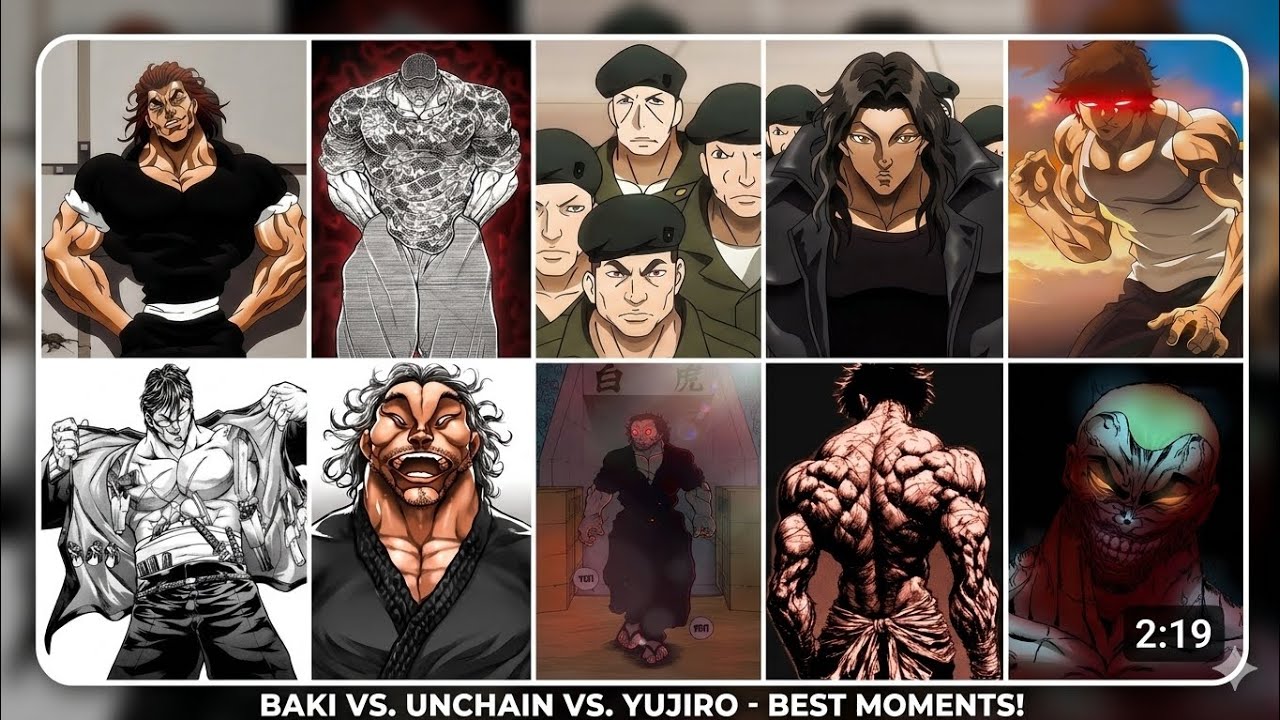 Baki Hanma 4K Wallpaper Photos | Baki Series all Characters wallpaper Photos | Yujiro And Jack Hanma