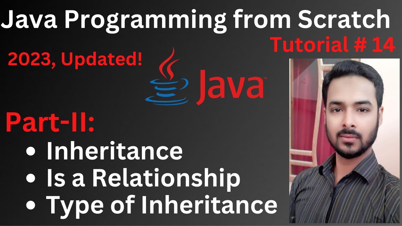 Tutorial 14 Part-II: Inheritance in Java | Has a Relationship in java | Type of Inheritance in java