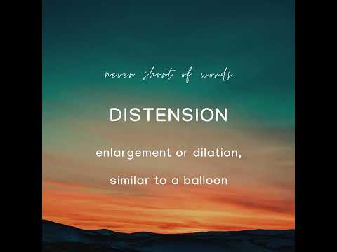 Distension. English Words for a better Vocabulary. How to Pronounce. #shorts