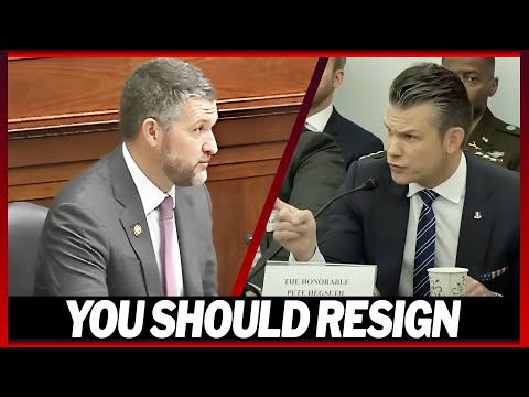 Hegseth SCREAMS as Pat Ryan Asks Him to RESIGN in Explosive Congressional Hearing