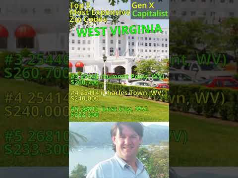 Top 5 Most Expensive WEST VIRGINIA Home areas by zip code.
