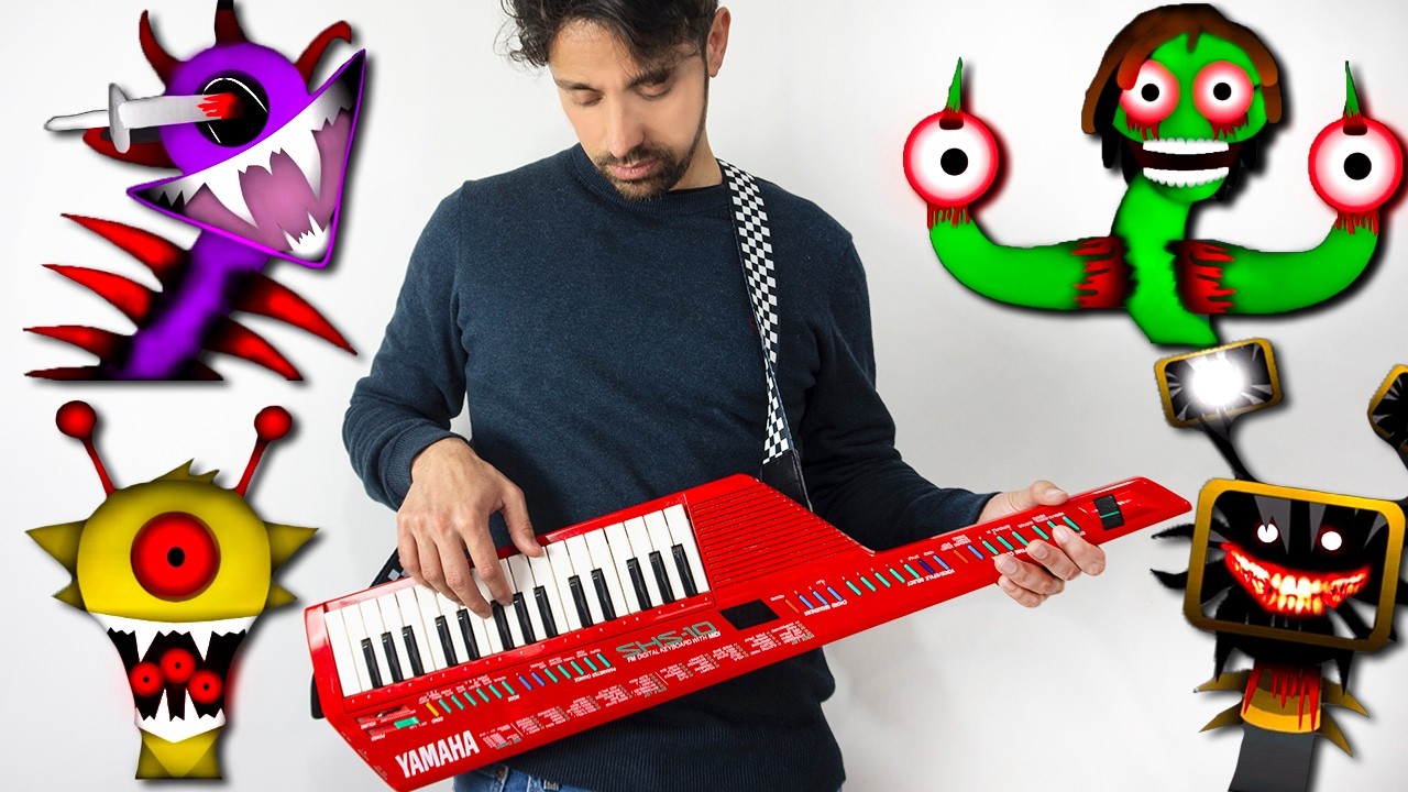 Incredibox Sprunki FULL PHASE 10 VS real instruments