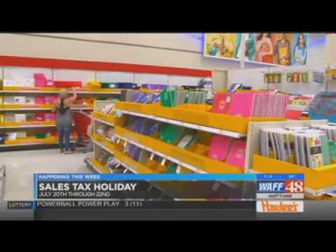 Annual Sales Tax Holiday Approaching in Alabama