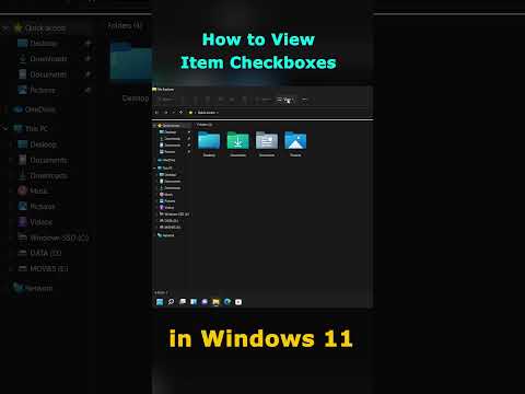 #Shorts | Checkbox in windows 11 | View Item Check boxes on selected files | How to Videos