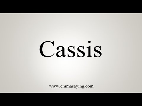 How To Say Cassis