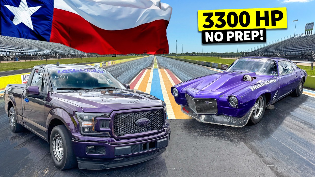 Purple Chevy Camaro Meets Purple Ford F-150, Another One Bites the Dust ...