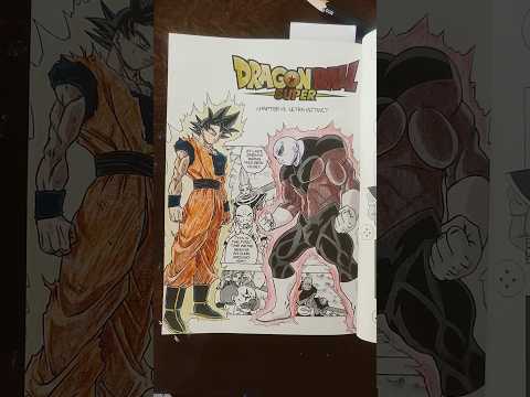 colouring on my manga goku jiren #dragonballsuper #goku #jiren