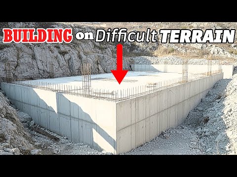 The Secret to Building a Strong FOUNDATION on Difficult TERRAIN |Construction Techniques