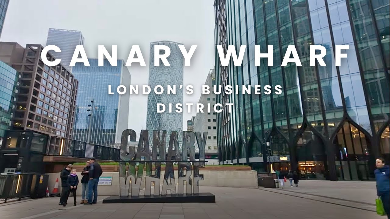 Walking Through Canary Wharf: London’s ’s Financial Hub Skyline | Modern Architecture | 4K HDR🚶‍♂️✨