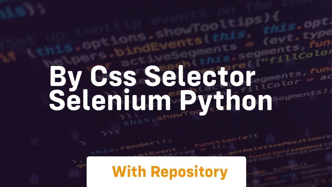 by css selector selenium python