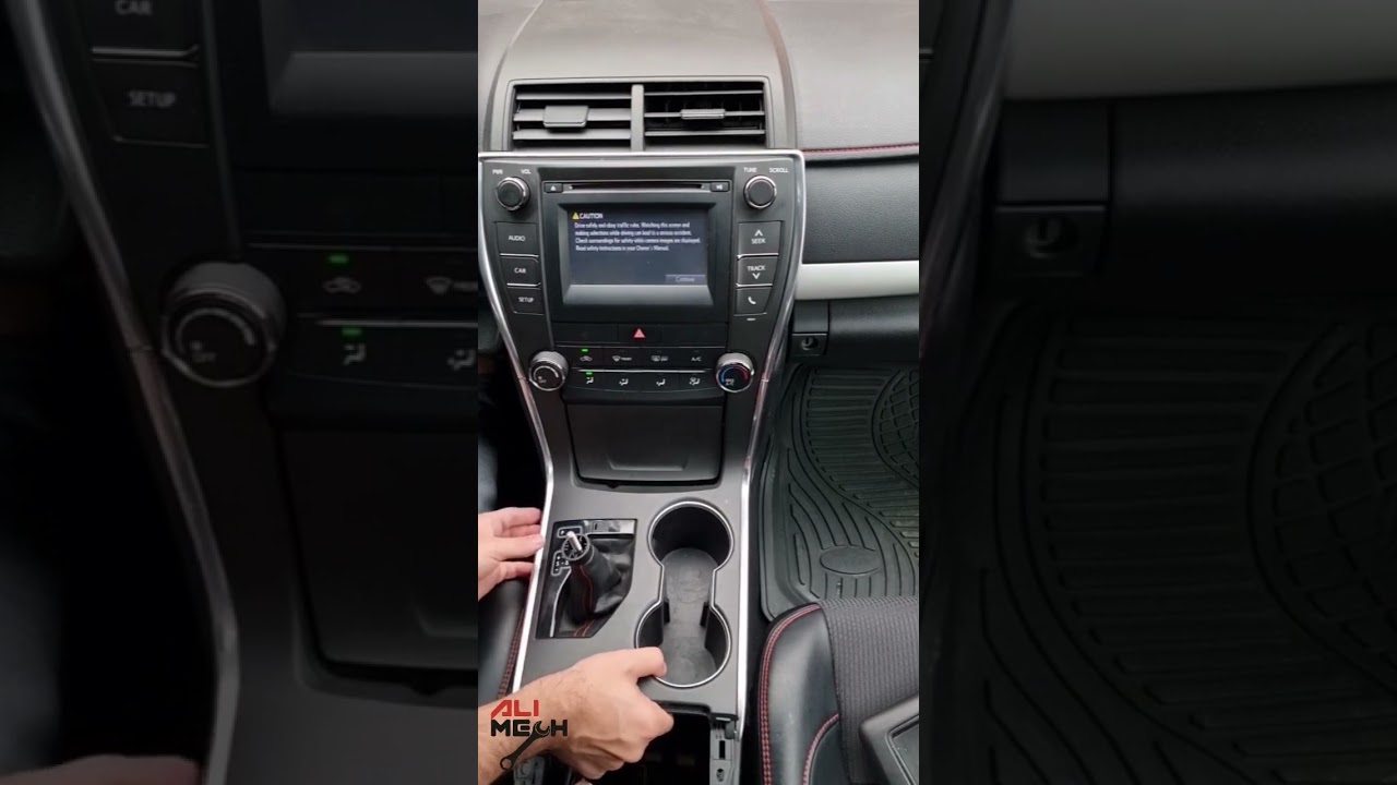 How to remove Toyota Camry center console 2015-2017#shorts