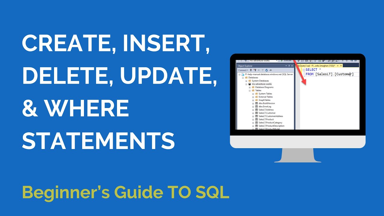SQL Commands - CREATE, INSERT, DELETE, UPDATE, & WHERE STATEMENTS