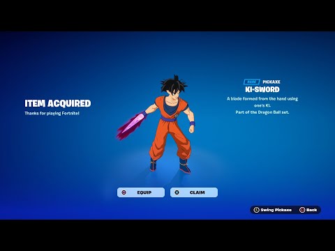 How To Get Ki-Sword Pickaxe NOW FREE In Fortnite! (FREE Ki-Sword Harvesting Tool)