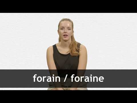 English Translation of “FORAIN” | Collins French-English Dictionary
