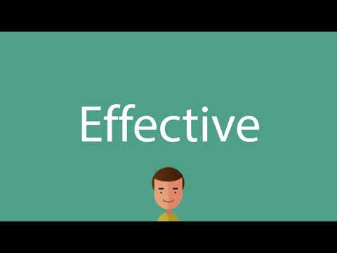 How to say Effective