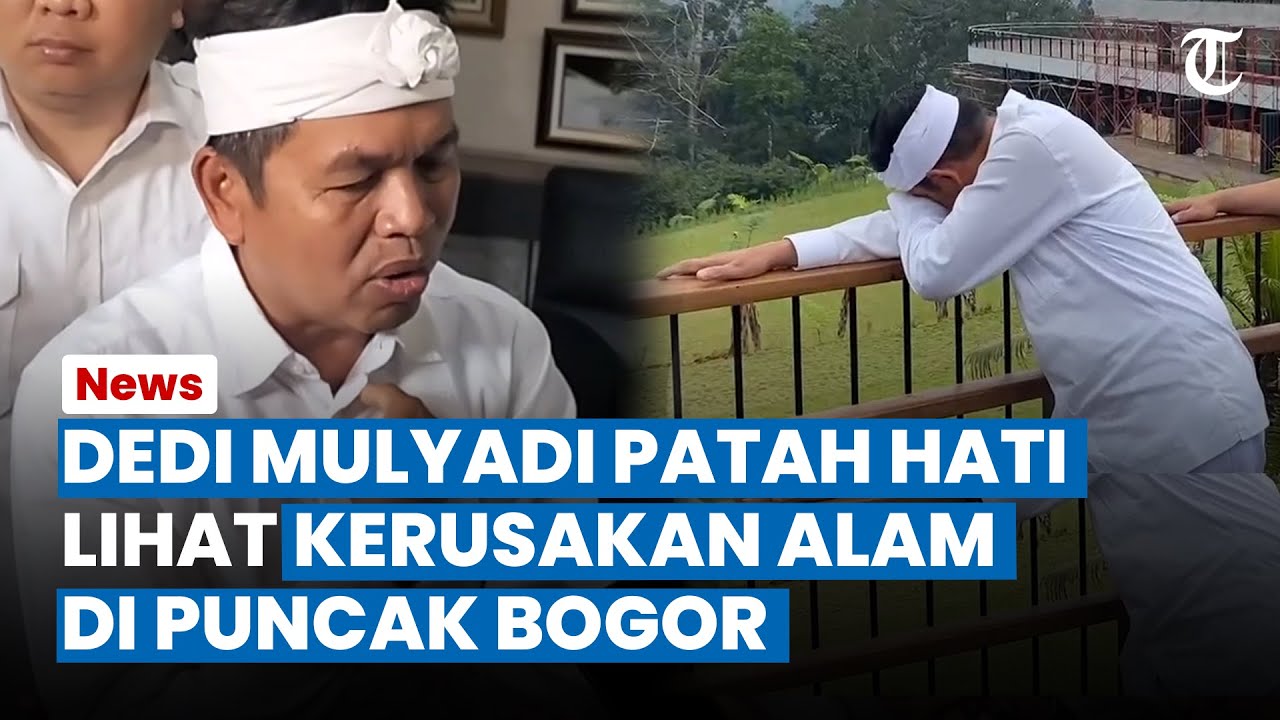 ALASAN Dedi Mulyadi Menangis Lihat Kerusakan Lingkungan di Puncak Bogor: Martabat Saya ...