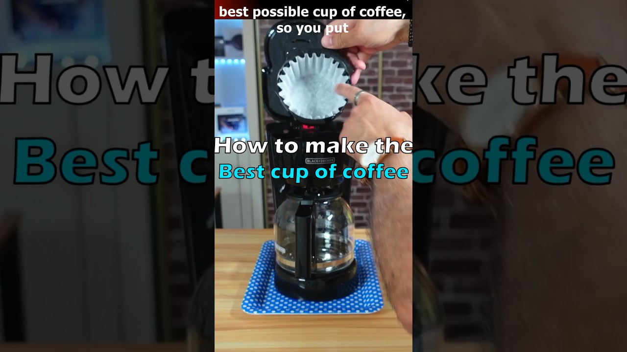 How to make the Best Cup of Coffee #coffee #blackanddecker