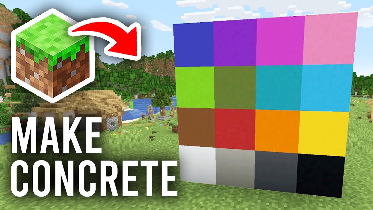 How To Make Concrete On Minecraft - Full Guide
