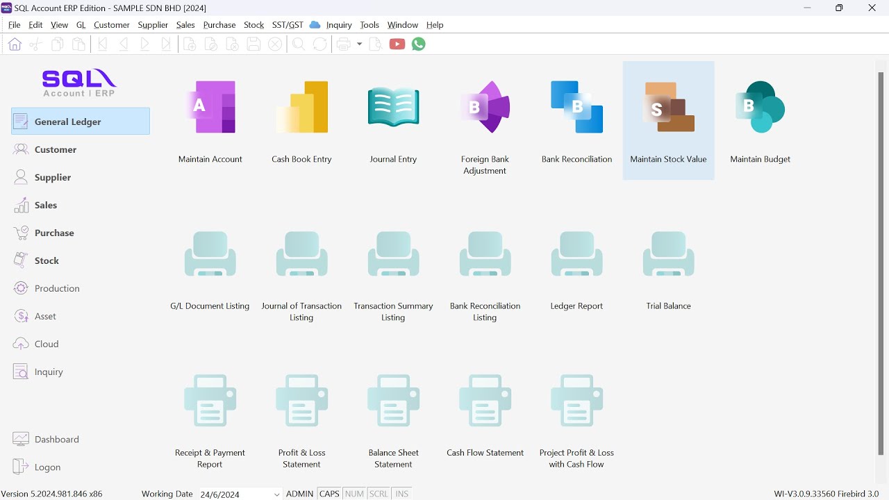 SQL Accounting and Billing Software Preview - SQL Accounting